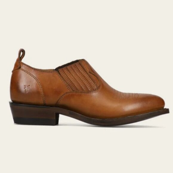 Frye | Shoes | Frye Billy Shootie Western Leather Slip On Ankle Boots ...
